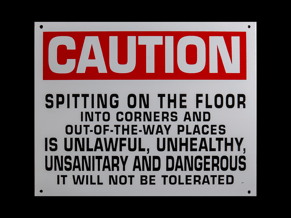 Spitting Caution Sign – DKG Signs