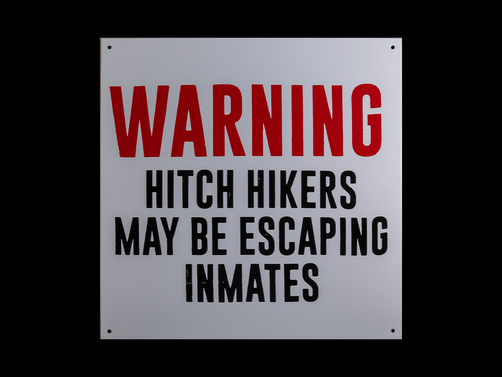 Hitch Hikers Warning Sign – DKG Signs