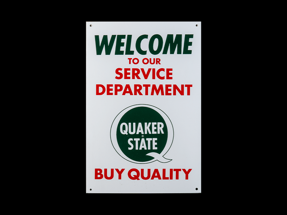 Quaker State Service Department Sign – DKG Signs