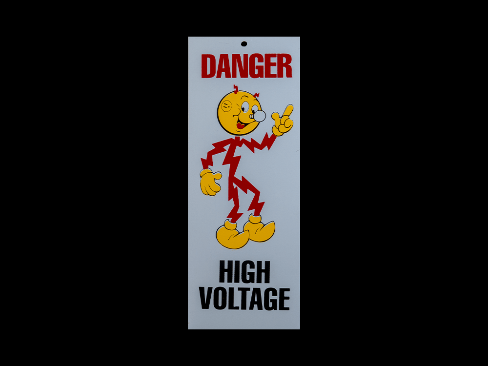 Reddy Kilowatt Danger High Voltage Sign – DKG Signs