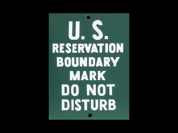 U.S. Reservation Boundary Sign – DKG Signs
